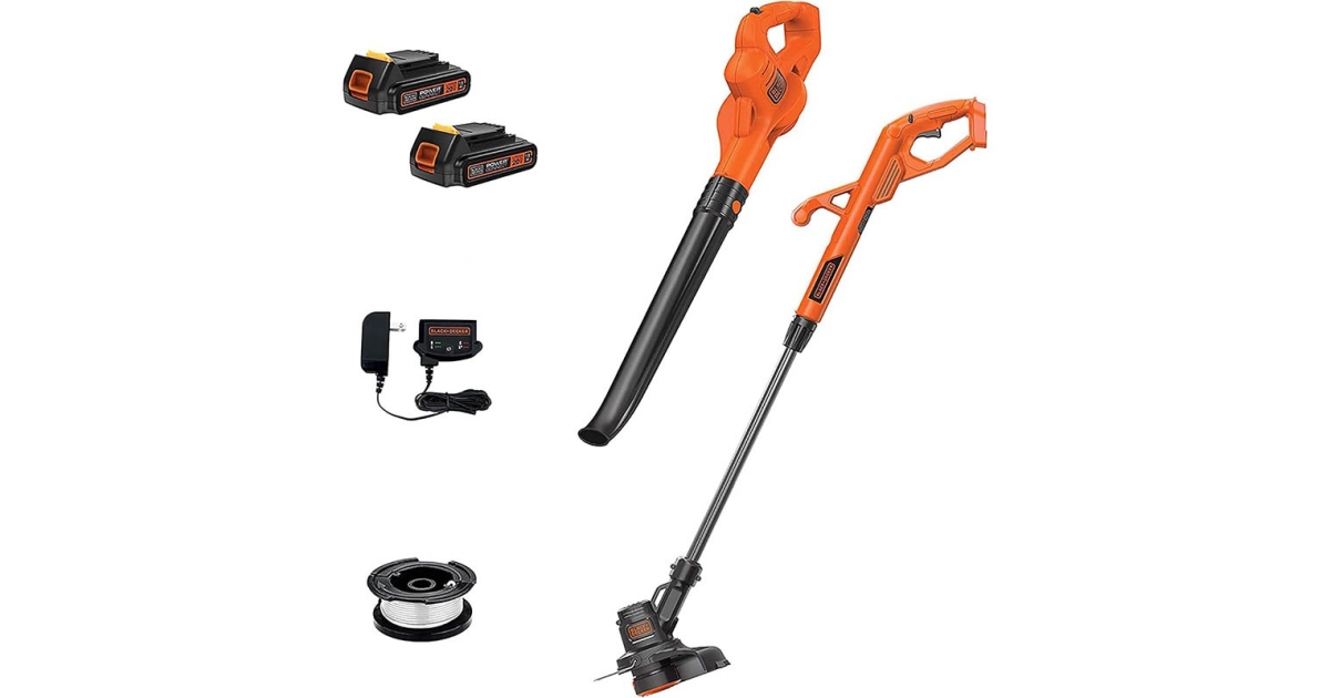 BLACK+DECKER 20V MAX* POWERCONNECT 10 in. 2in1 Cordless String Trimmer ...