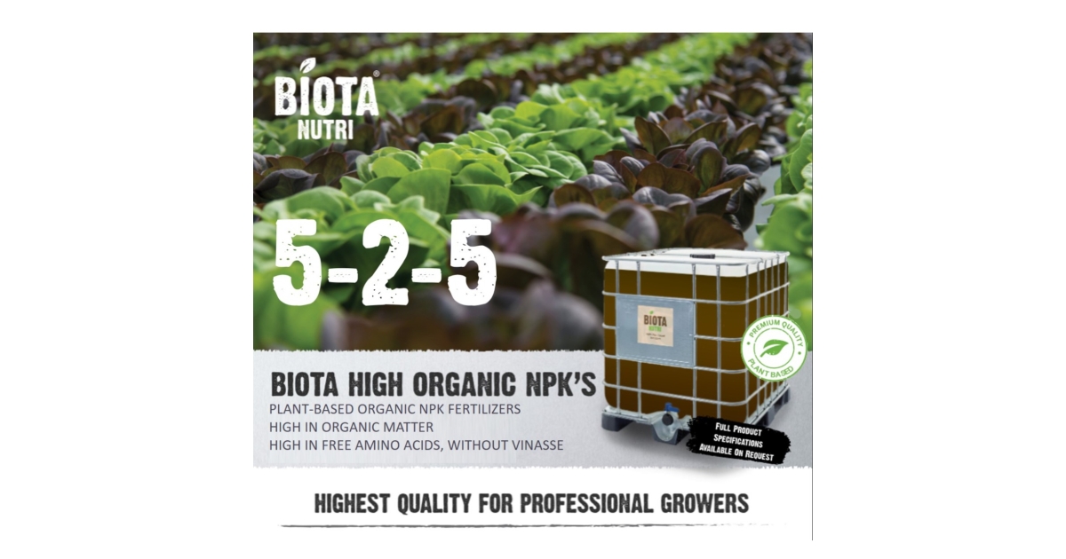 Biota 5-2-5 High Organic (for EU) | NPK Marketplace